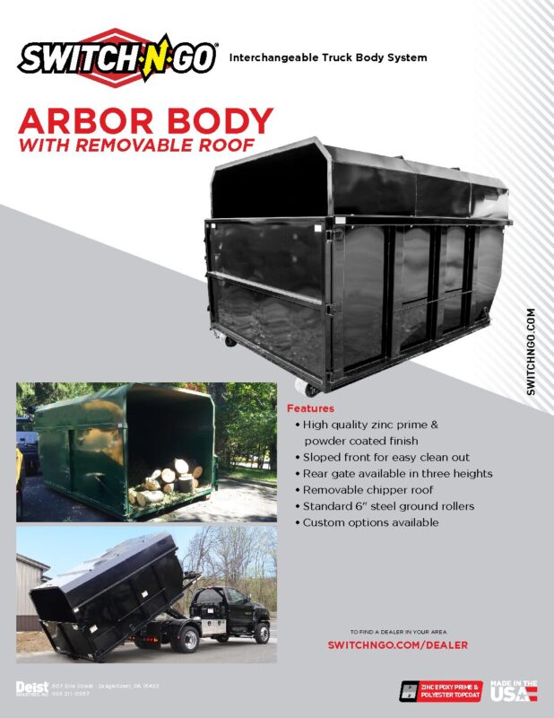 S-007v05_Arbor Body with Roof Spec Sheet | Enoven Truck Body + Equipment